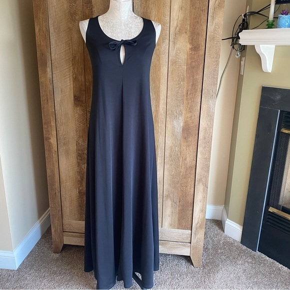 John Kloss | Dresses | Vintage 7s John Kloss For Cira Black Gown Size M ...